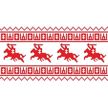 " Pahonia - coat of arms of Belarus (pixel version)" Sticker for Sale ...