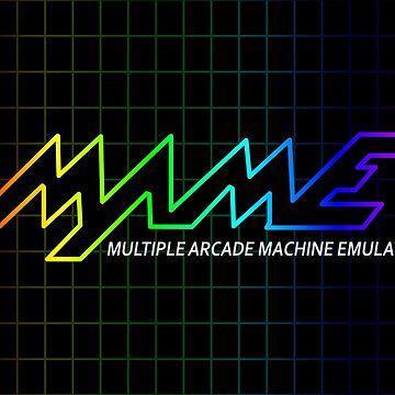 "MAME Multiple Arcade Machine Emulator Multicolor Grid Logo" Sticker ...
