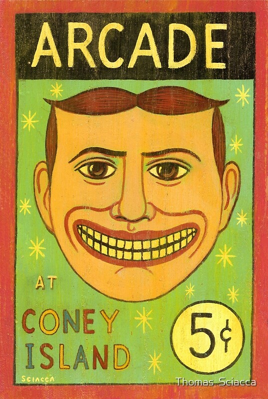 "Arcade at Coney Island" by Thomas Sciacca | Redbubble