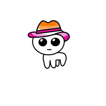 "Yippee Cool Hat (Lesbian)" Sticker for Sale by casserolestan | Redbubble