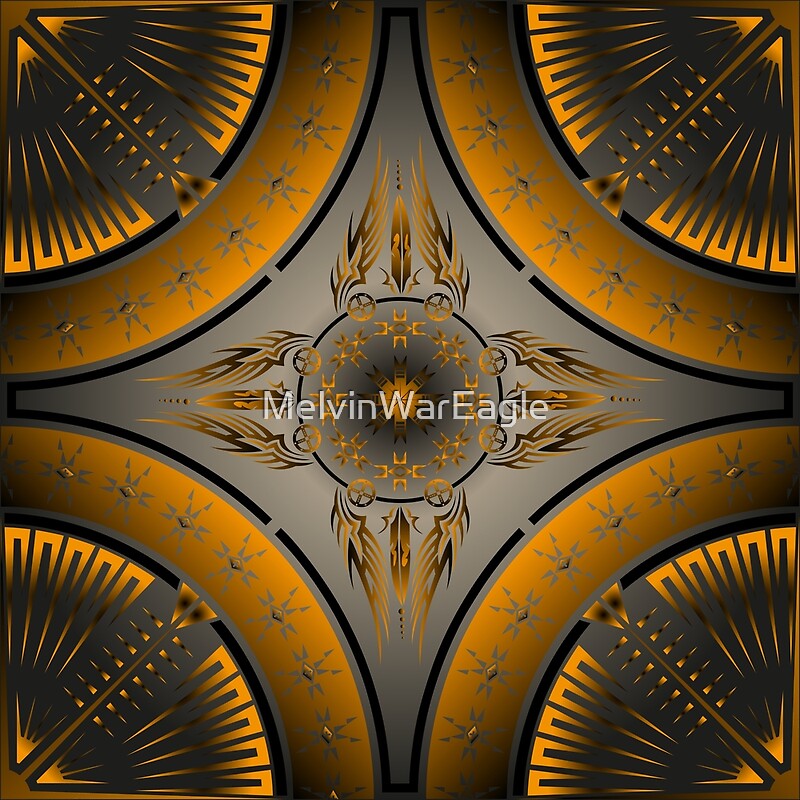 "Fire Spirit Orange" by MelvinWarEagle | Redbubble