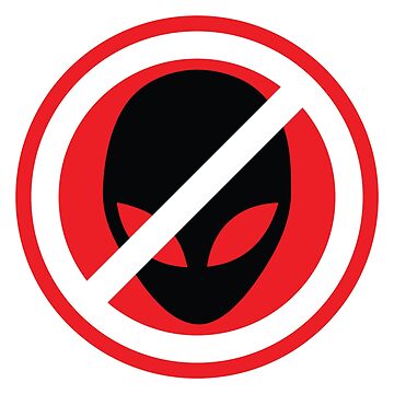 "Anti Alien " Sticker for Sale by TheMikis | Redbubble