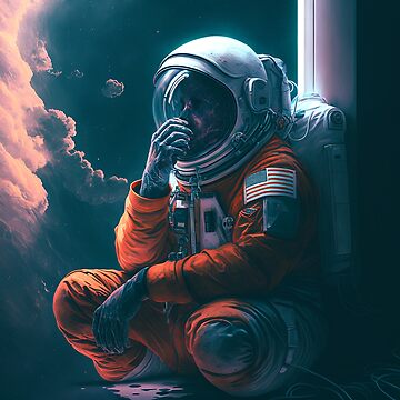 "Astronaut thinking deep" Poster for Sale by ramith-concept | Redbubble