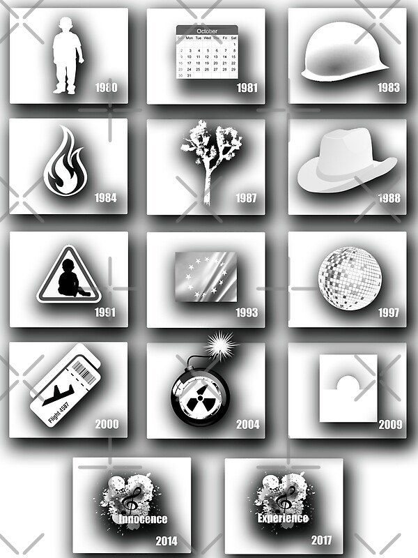 "u2 discography icons 2017" by clad63 | Redbubble