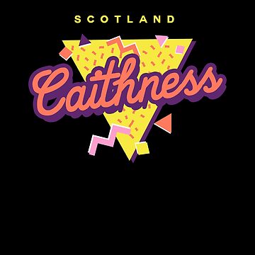 "Retro 90s Pop 'Caithness' Vintage Scotland" Sticker for Sale by ...
