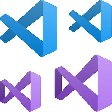 "Code and Visual Studio Icons" Sticker for Sale by Elias de Oliveira ...