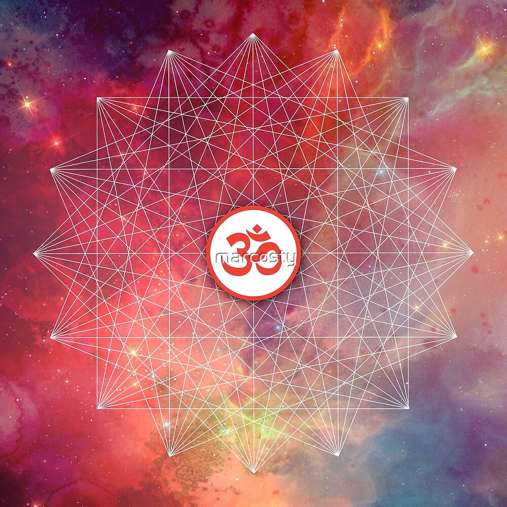"Space Mandala Ohm" by marcosty | Redbubble