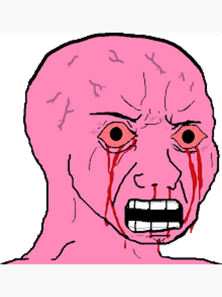 "Pink Wojak" Art Print by vanobras | Redbubble