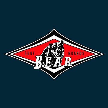 "Bear Surfboards" Sticker for Sale by RoadTrain1966 | Redbubble