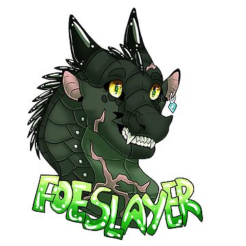 "Foeslayer Sticker- Wings of Fire Sticker" Sticker for Sale by ...