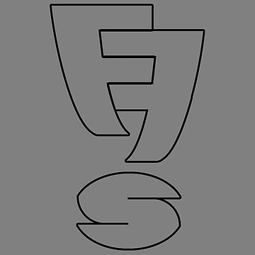 "FFS Symbol (Black Outline)" Sticker for Sale by Veraukoion | Redbubble