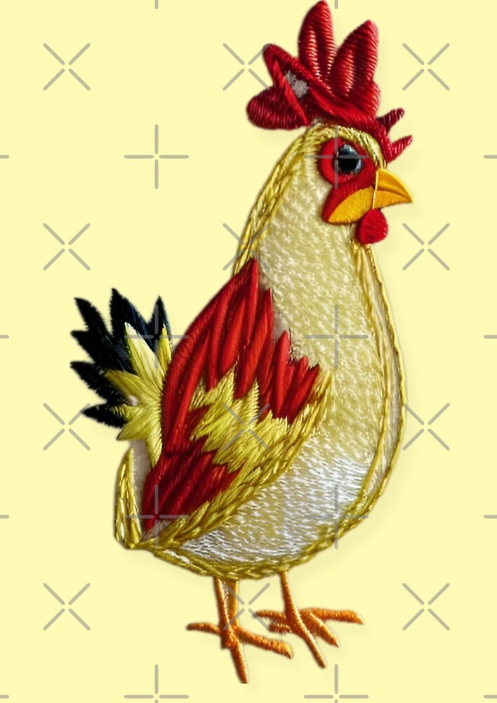 "Embroidery rooster - Embroidery traditional animal by CallisC " by ...