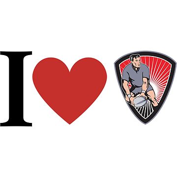 "I Love Rugby 2023 " Sticker for Sale by shawrei488 | Redbubble