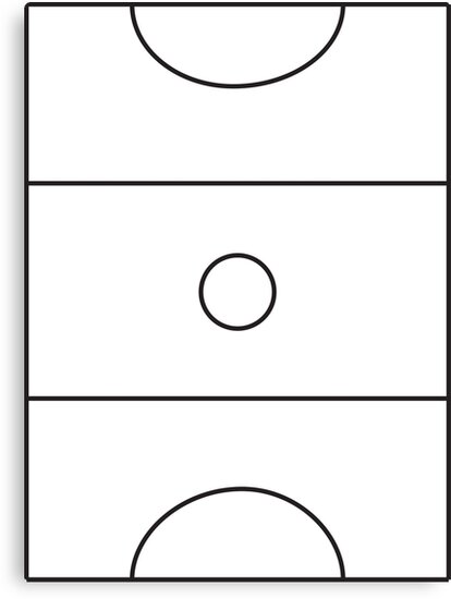 "Netball Court" Canvas Print by samantor | Redbubble