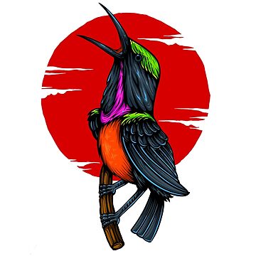 "Kolibri ninja humming bird pet animal" Sticker for Sale by twelvestd ...