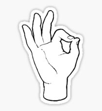 Ok Hand Sign: Stickers | Redbubble