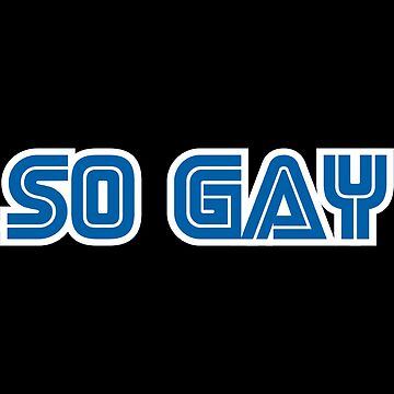 "So Gay Sega Logo Parody" Sticker for Sale by everything4eva | Redbubble