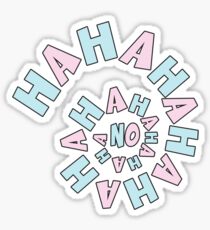 Hahaha Stickers | Redbubble