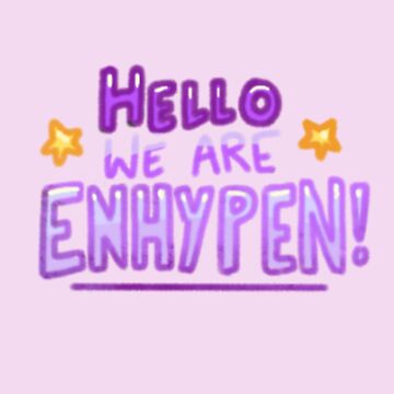 "Hello We Are Enha stars logo" Throw Pillow for Sale by Abby Warren ...