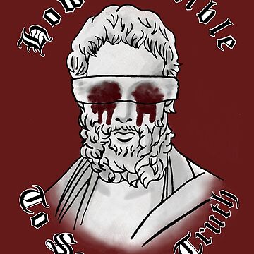 "Oedipus Rex How Terrible to See the Truth" Sticker for Sale by art-by ...