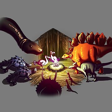 "Dinosaur Nativity Scene" iPad Case & Skin for Sale by Aimee Cozza ...