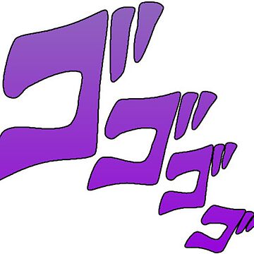 "jojo manacing text !" Sticker for Sale by Grim Enzo | Redbubble