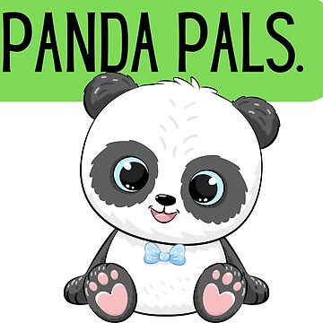 "Panda Pals, cute and cuddly." Sticker for Sale by Mystical-Mother ...