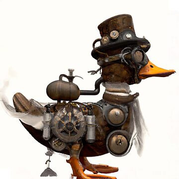 "Steampunk Duck with Scarf" Art Board Print for Sale by louisajones24 ...