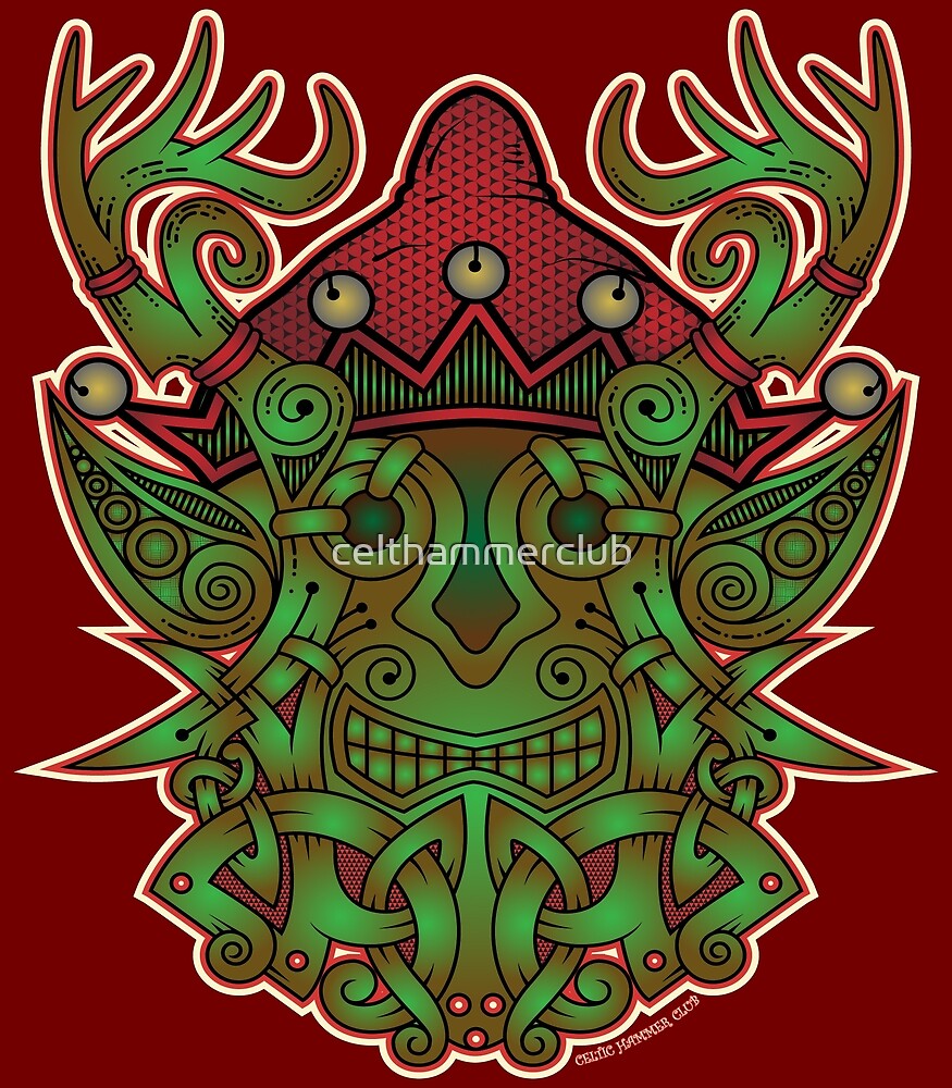 "Yule Elf Viking Godmask" by celthammerclub | Redbubble