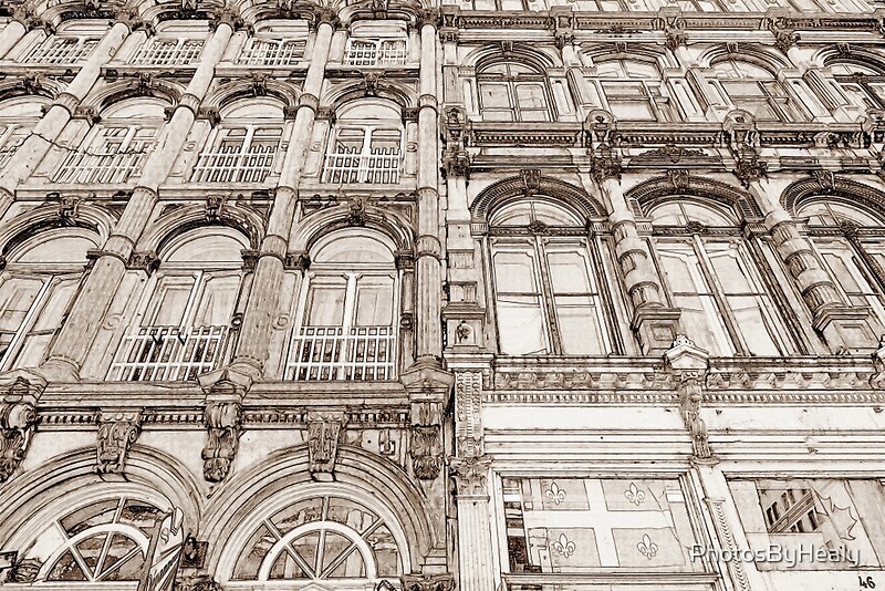 "Facades - line art" by PhotosByHealy | Redbubble