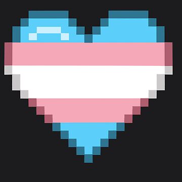 "Trans Pixel Heart" Sticker for Sale by pvppyguts | Redbubble
