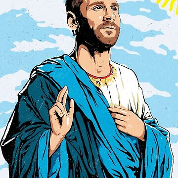 "messi god" Sticker by Flashroom | Redbubble