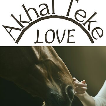 "Horse T-Shirt - Akhal Teke Love" Stickerundefined by ImaginariLab ...