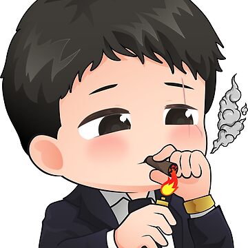 "Chibi scarface tony smoking " Sticker for Sale by freddy salamanca ...