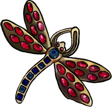 "Dragonfly Clip" Sticker for Sale by daniasdesigns | Redbubble