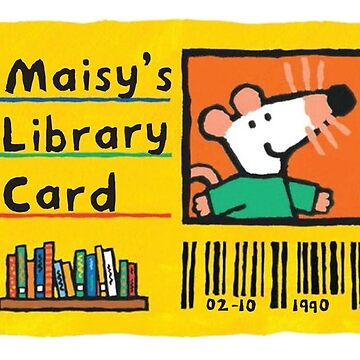 "Maisy's Library Card" Sticker for Sale by radepsilon | Redbubble