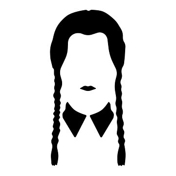 " Wednesday Addams Vector Art" Sticker for Sale by Gökhan Kalender ...
