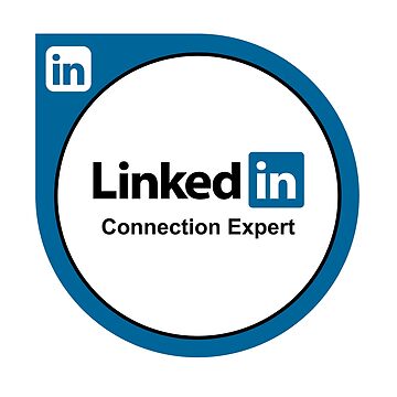 "LinkedIn Connection Expert Certification Badge" Sticker for Sale by ...