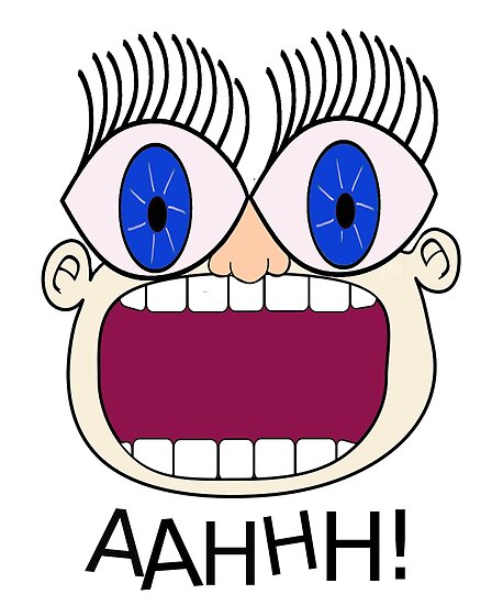 Freaked Out Happy Face