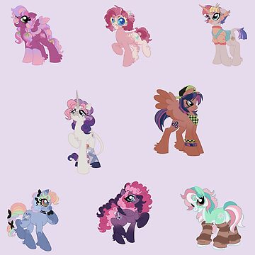 "My Little Pony Generation 3 Redesign Sticker Pack" Sticker for Sale by ...