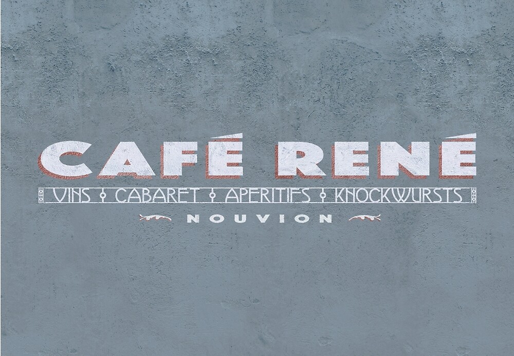 "CAFE RENE" by Clayton Hickman | Redbubble