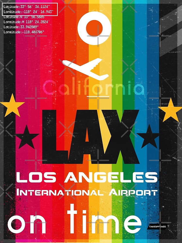 "LAX Los Angeles airport code" by airportstickers K. G. | Redbubble