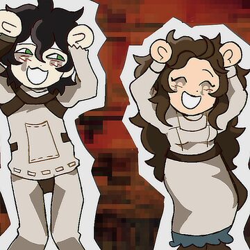 "identity v ada x emil/adamil caramelldansen" Sticker for Sale by ...