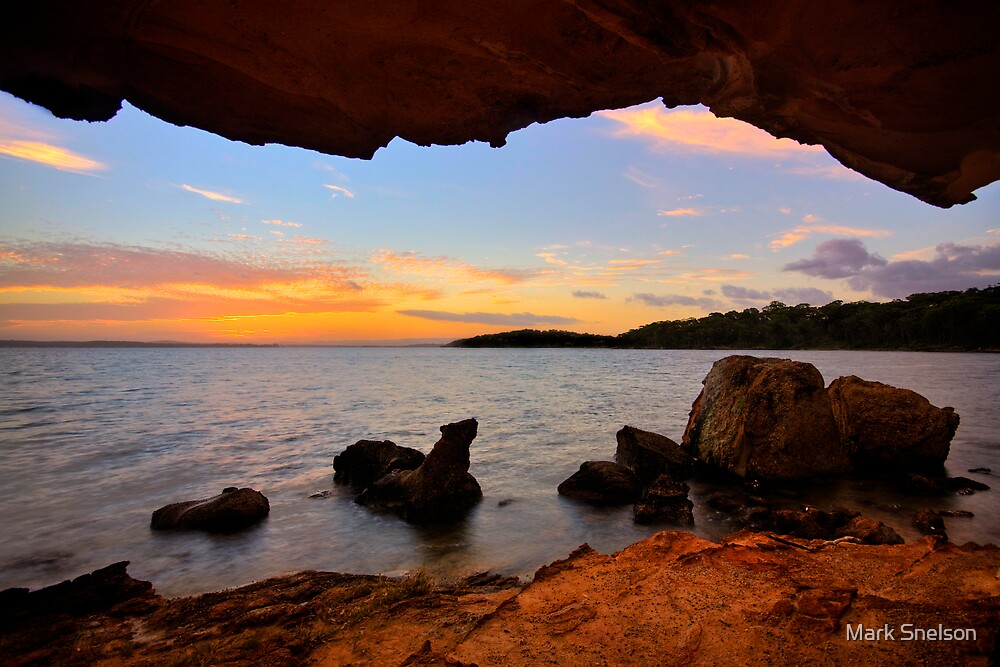 "Dusk from a Cave" by Mark Snelson | Redbubble