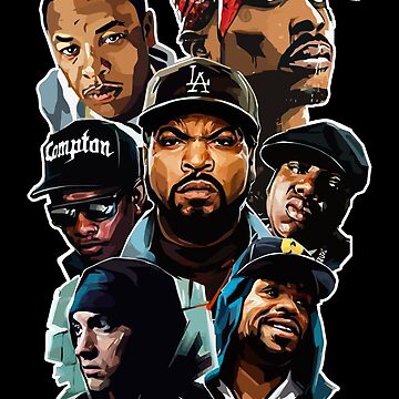"classic rappers" Sticker by URBAN FANTASY | Redbubble