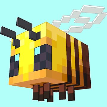 "Cute Minecraft Bee" Greeting Card for Sale by Splash-of-Ink | Redbubble