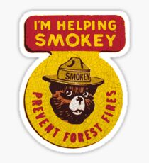 Smokey Bear Stickers | Redbubble