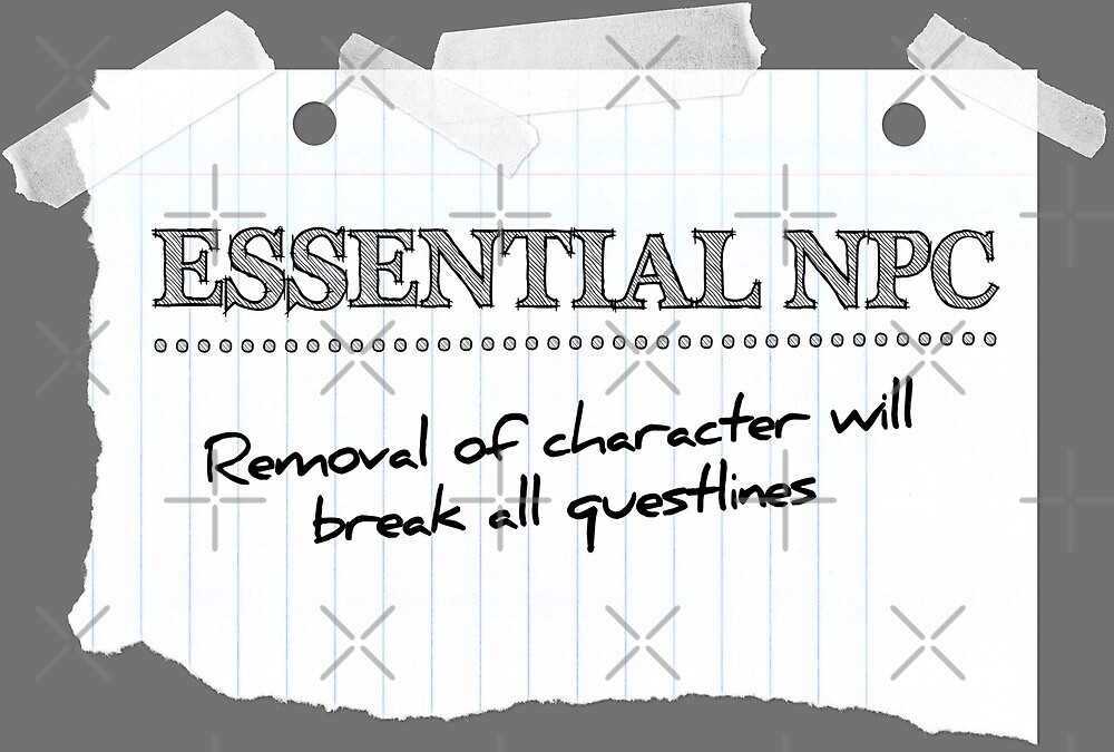 "Essential NPC - Labeled For Your Convenience" by themintymonster ...