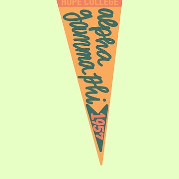 "Alpha Gam Pennant" Sticker for Sale by therealslimktie | Redbubble
