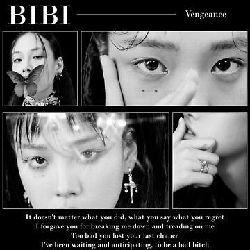 "BIBI Vengeance black" Poster by delusionalstore | Redbubble